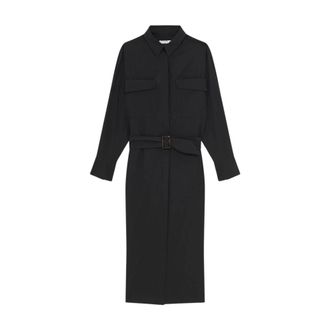 Iro Ophelie Long Dress - - Dresses - Damen - Schwarzk - M