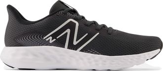 New Balance Damen 411v3 Sneaker, Gr&ouml;&szlig;e 39, Blacktop mit Silber-Metallic, 40 EU