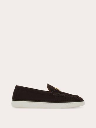 Ferragamo Damen Loafer mit Gancini-Ornament Braun Gr&ouml;&szlig;e 36.5