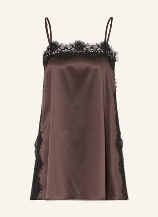 Mrs & Hugs Mrs & Hugs Satintop Mit Spitze braun