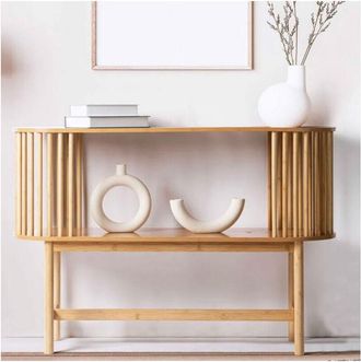 Unimasa Buffet ouvert en bois 120x37x83cm