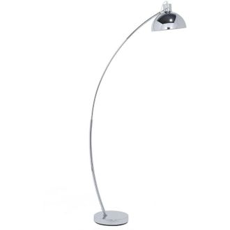 Beliani Stehlampe DINTEL Metall Silber