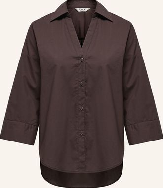 Only Bluse Mit 3/4-Arm braun
