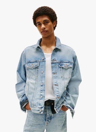 Tommy Hilfiger Veste trucker Ryan en denim &agrave; logo au dos