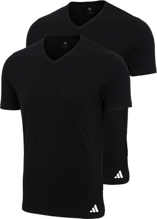 adidas Herren Unterwäsche V Neck Shirt (2PK) - Active Flex Cotton