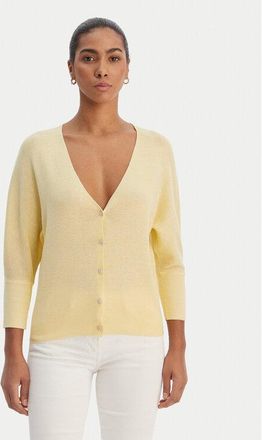 Morgan Strickjacke 251-MBATSI Gelb Slim Fit