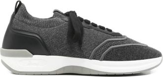 Brioni Homme, Chaussures, Gris, Taille: 42 EU Baskets &agrave; panneaux et lacets