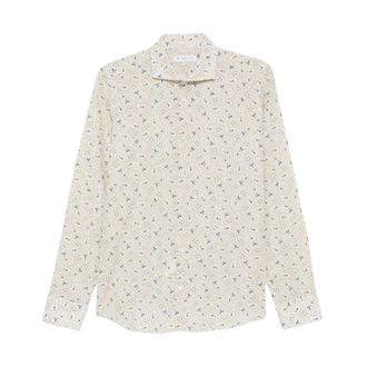 Manuel Ritz Hemd mit Paisley-Muster - - Shirts - Herren - Beige - 3XL