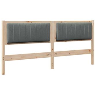 vidaXL Gepolstertes Kopfteil Braun 180 cm Massives Kiefernholz vidaXL