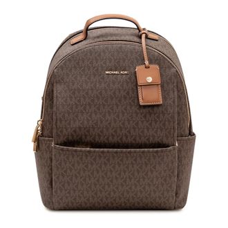 Michael Kors Femme, Sacs, Brun, Taille: ONE Size Sable Medium Signature Logo Backpack