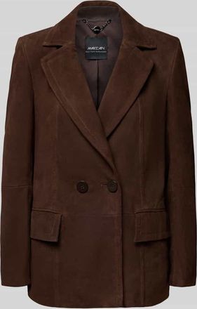 Marc Cain Regular Fit Jacke aus echtem Ziegenleder