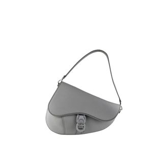 Dior Sac Saddle Twin Pre-owned - Femme - Pre-owned - Gris - Taille: ONE Size