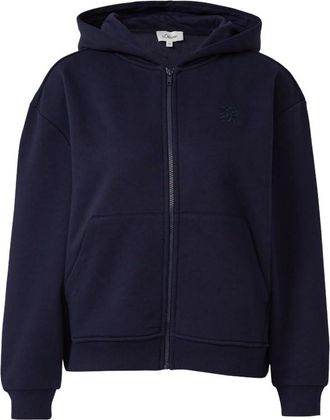 s.Oliver Angeraute Sweatshirtjacke mit Stickerei