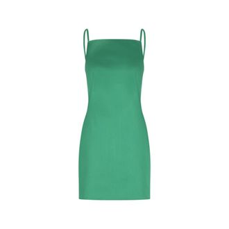 Givenchy Geschnittenes Mini-Kleid aus Satin - - Dresses - Damen - Gr&uuml;n - XS