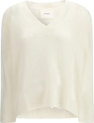 Lisa Yang Leona V-neck sweater - Nude