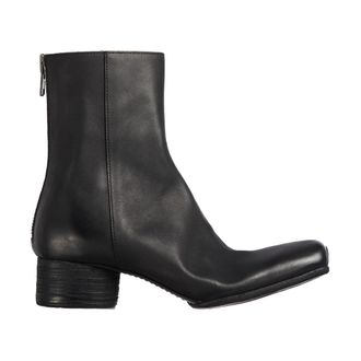 Uma Wang Leder Stiefelette - - Shoes - Damen - Schwarzk - 37 EU