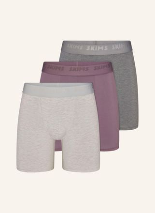 SKIMS Skims 3er-Pack Boxershorts Skims Stretch grau