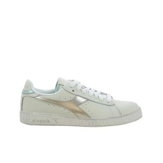 Diadora Femme, Chaussures, Blanc, Taille: 40 EU Baskets Basses Argent Mod&egrave;le Game