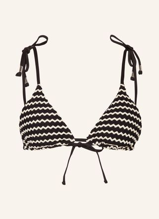 Seafolly Triangel-Bikini-Top Mesh Effect schwarz