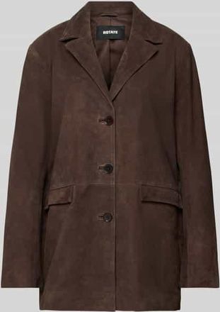 Rotate Blazer aus echtem Ziegenvelours
