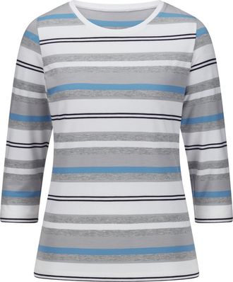 Peter Hahn Rundhals-Shirt 3/4-Arm Peter Hahn blau