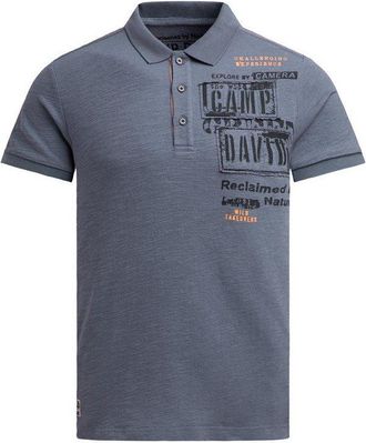 Camp David Poloshirt mit Stickerei