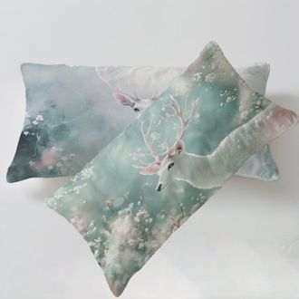 Generic Kopfkissenbezug Beige Kissenbezug 70x90cm T&uuml;Rkis Kissenbez&uuml;ge Leinen Dekokissen Kissenbez&uuml;ge Cushion Cover Weich und Bequem Unsichtbarer Rei&szlig;verschlus