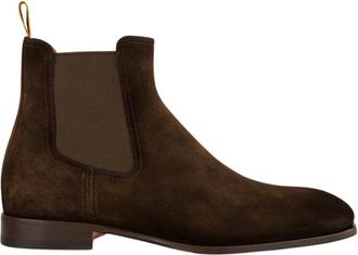 Santoni Homme, Chaussures, Brun, Taille: 40 EU Archerboot Bottes Chelsea en Daim