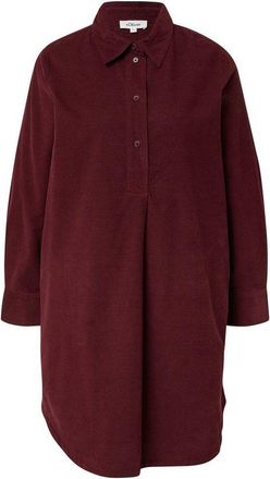 s.Oliver Minikleid Kleid Feincord-Kleid im Relaxed Fit mit Eingrifftaschen
