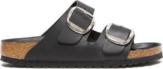 Birkenstock Sandalen - Arizona Sandal In Black Leather - Gr. 41 (EU) - in Grau - für Damen