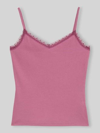 Tom Tailor Denim Slim Fit Top aus Baumwoll-Mix