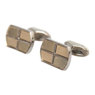 Dolce & Gabbana Homme, Accessoires, Gris, Taille: ONE Size Boutons de Manchette en Laiton Plaqu&eacute;