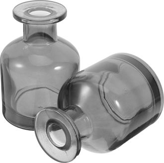 Holibanna HOOTNEE 2 St&uuml;ck Glas Duftst&auml;bchenflaschen Zylindrisch 150 ml Wiederbef&uuml;llbar und Wiederverwendbar Langlebiges Glas mit Verschluss Duftflasche f&uuml;r Arom