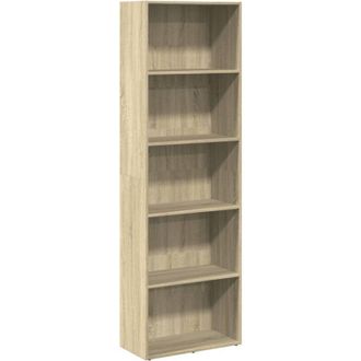 vidaXL B&uuml;cherregal Sonoma-Eiche 60x30x189 cm Holzwerkstoff Vidaxl