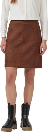 s.Oliver Kurzer Rock in Veloursleder-Optik