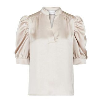 Neo Noir Heavy Sateen Blouse - - Blouses & Shirts - Damen - Beige - L