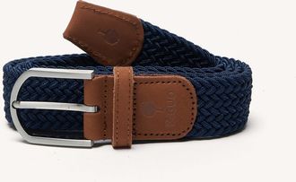 Faguo Ceinture tress&eacute;e bleu et dor&eacute;
