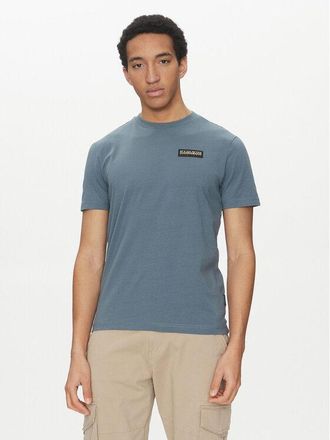 Napapijri T-Shirt Iaato NP0A4HFZ Blau Regular Fit