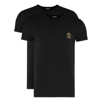 Versace Herren, Oberteile, Schwarzk, LGröße