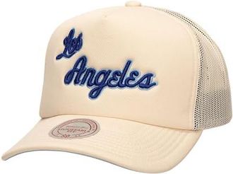 Mitchell & Ness NBA Evergreen Trucker Casquette Los Angeles Lakers, beige, taille unique