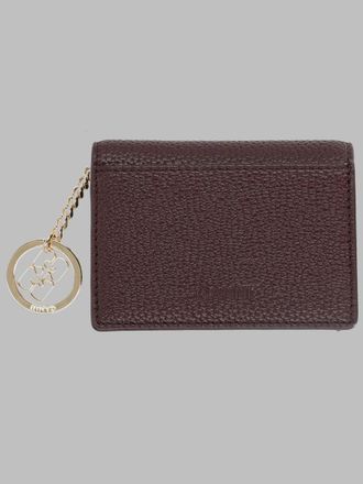 Ganni Recycled Polyester Blend Card Case - Brown