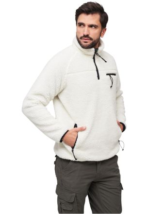 Brandit Teddyfleece Troyer, Farbe: white, Gr&ouml;&szlig;e: 5XL