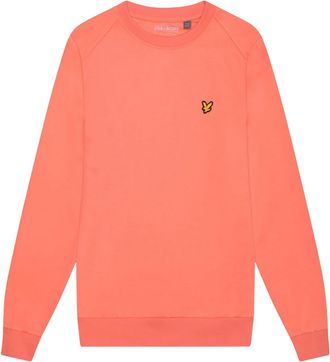 Lyle & Scott Rundhalsausschnitt Sweatshirt f&uuml;r Herren Fleece (Koralle)