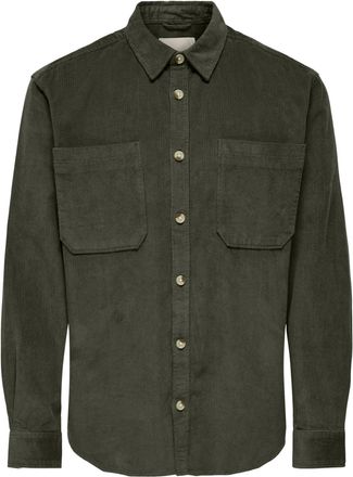 Only & Sons Onsalp 2Pkt Washd Cord Ls Shirt Noos