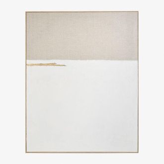Sklum Sklum - Handgemaltes dekoratives Gem&auml;lde auf Leinen mit Gipsrelief (80x100 cm) Mivara b