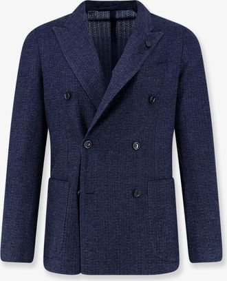 Lardini Liknit double-breasted blazer - LARDINI - gender_Man