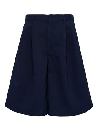 Comme Des Garçons Shorts mit Kontrasttasche - Blau