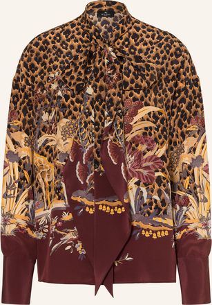 Etro Etro Schluppenbluse Aus Seide rot