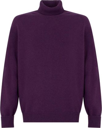 Fedeli Homme, Pulls, Violet, Taille: 3XL Pull &agrave; col roul&eacute;