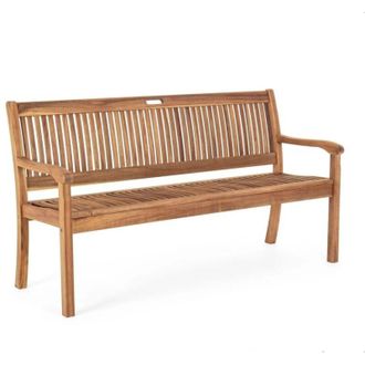 BIZZOTTO Noemi 3-Sitzer Bank aus Akazienholz 158x60x88